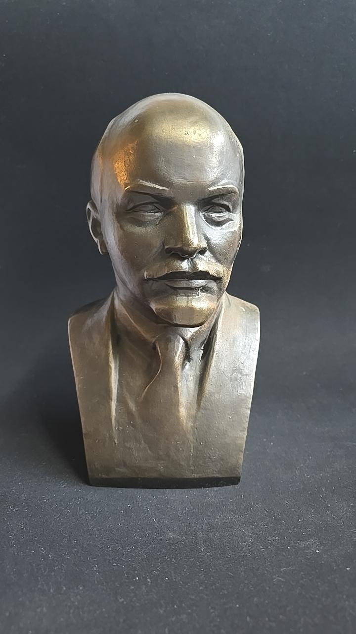 Byst, metall? brons?, Vladimir Lenin, | Fleasy - flea markets easy